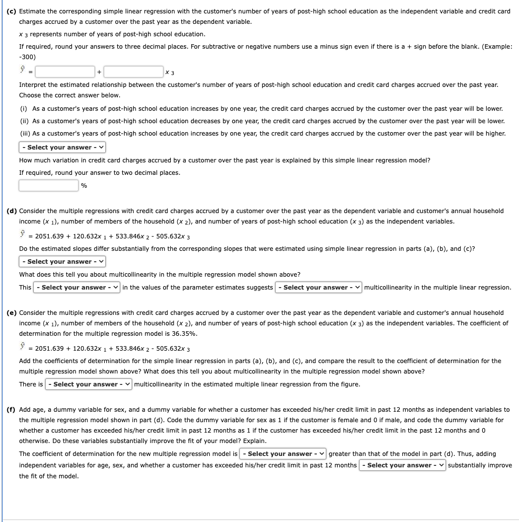 Consider the example of a credit card company that | Chegg.com