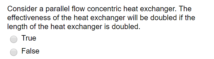 Solved Consider a parallel flow concentric heat exchanger. | Chegg.com