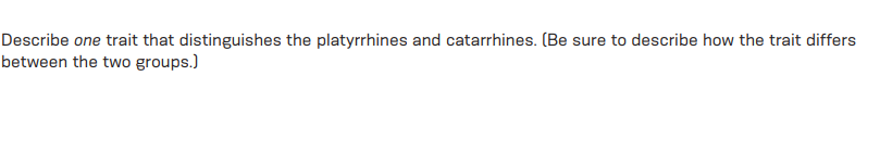 Solved Describe one trait that distinguishes the | Chegg.com