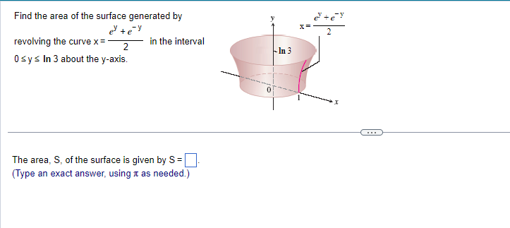 Solved Find the area of the surface generated by revolving | Chegg.com