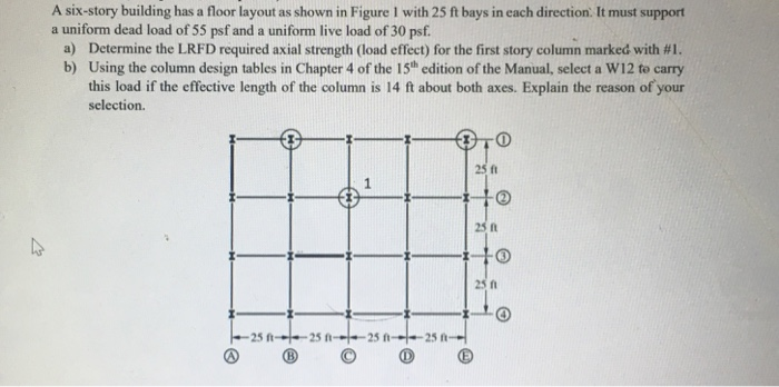 Solved A six-story building has a floor layout as shown in | Chegg.com