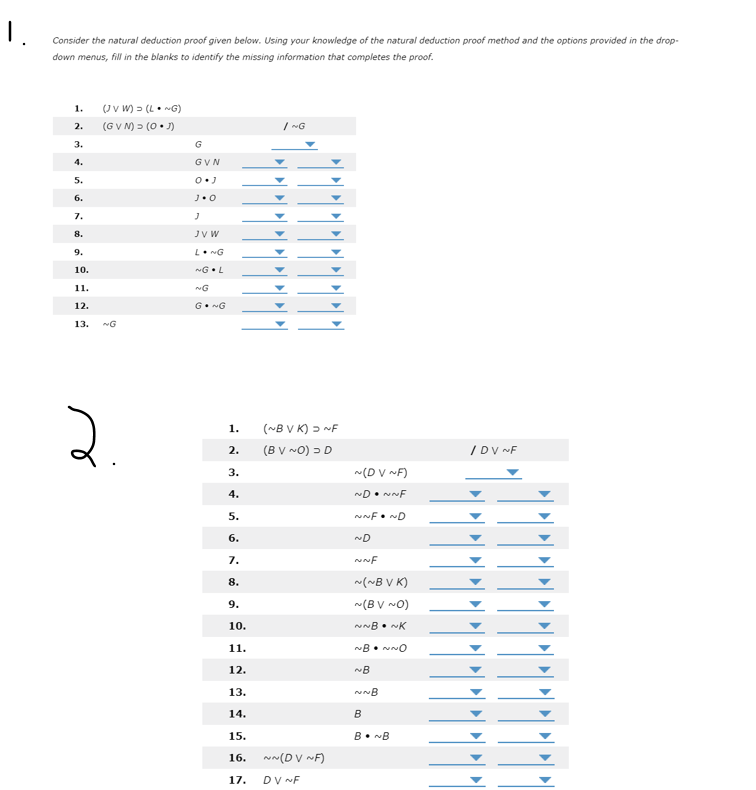 Solved 1. Consider the natural deduction proof given below. | Chegg.com