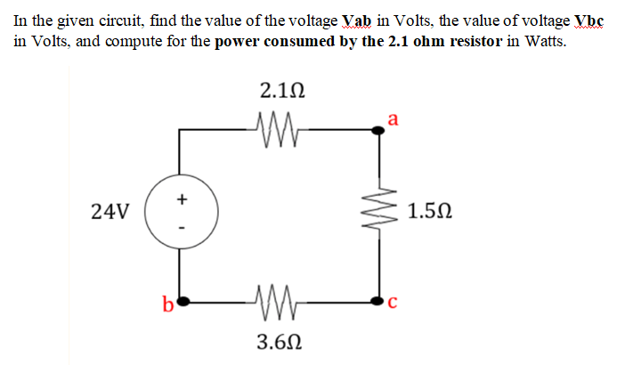 Solved In the given circuit, find the value of the voltage | Chegg.com