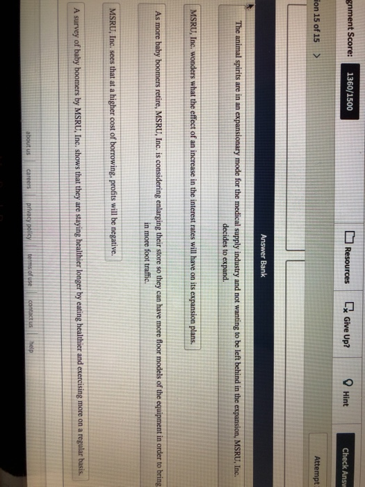 Solved Resources Give Up? Hint estion 15 of 15> Medical | Chegg.com Solved Resources Give Up? Hint estion 15 of 15> Medical | Chegg.com