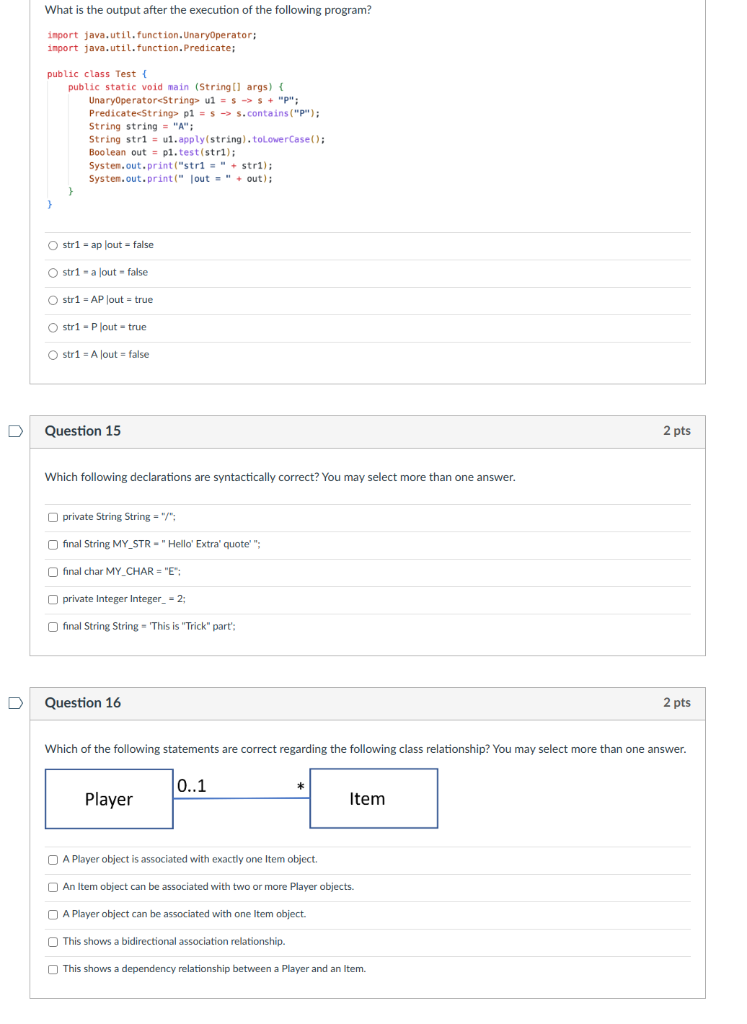 What is the output after the execution of the | Chegg.com
