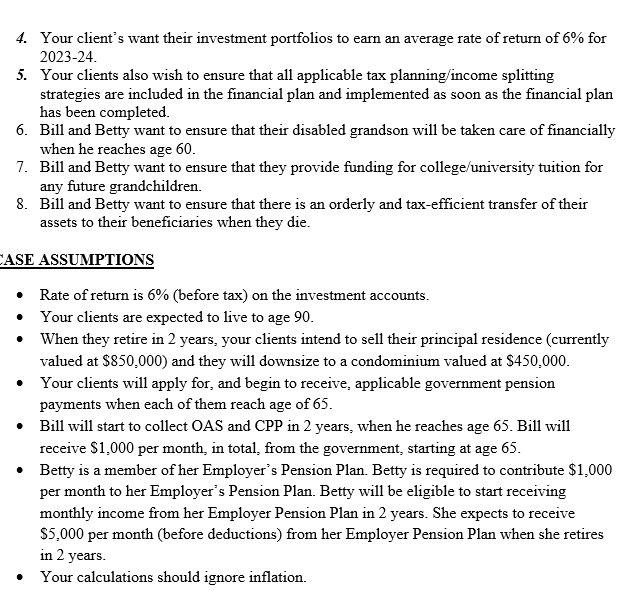 You are an experienced financial planner, | Chegg.com
