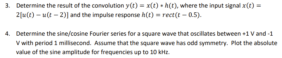 Solved Determine the result of the convolution | Chegg.com