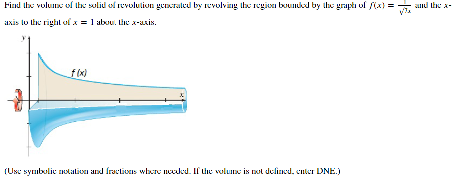 Solved Find the volume of the solid of revolution generated | Chegg.com