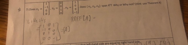 Solved Does v1 = {1,-1,0,0}, V2 = {0,0,1,0}, V3 = | Chegg.com