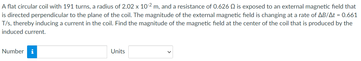Solved A flat circular coil with 191 turns, a radius of | Chegg.com