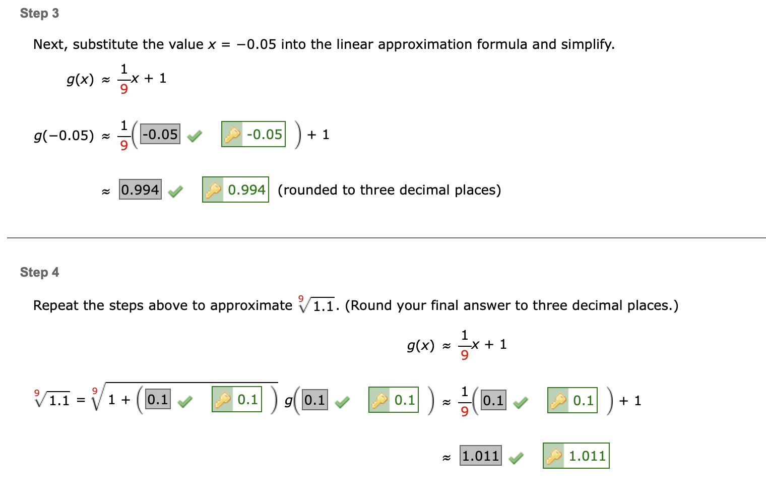 Solved Find The Linear Approximation Of The Function G(x) = 