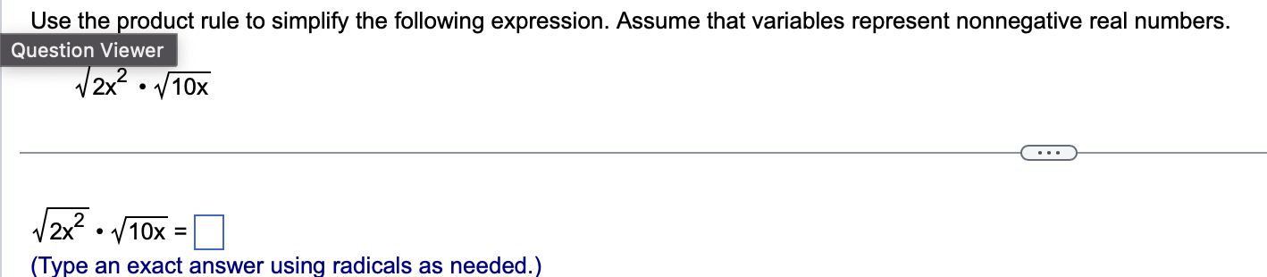 Solved Use the product rule to simplify the following | Chegg.com