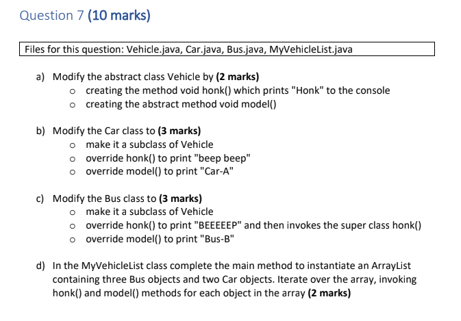 Solved Question 7 (10 marks) Files for this question: | Chegg.com Solved Question 7 (10 marks) Files for this question: | Chegg.com