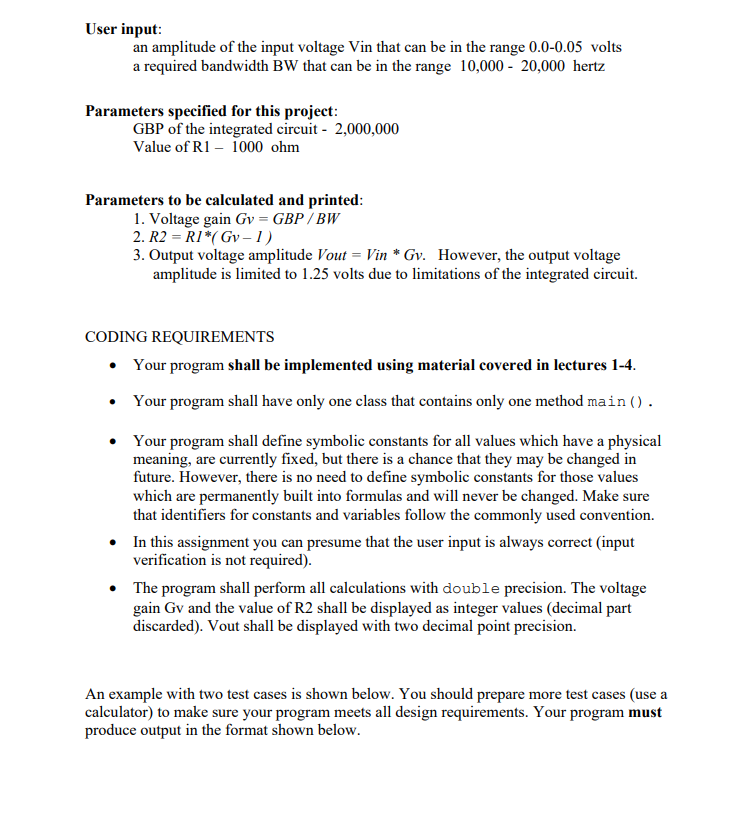 Solved Objective Design Debug And Test A Java Program That 2057