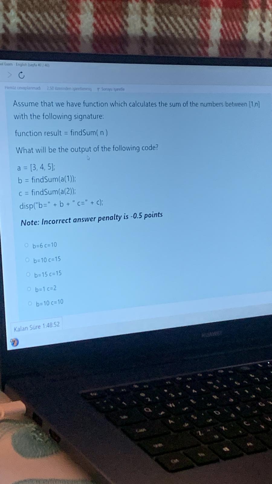 Solved Assume that we have function which calculates the sum | Chegg.com
