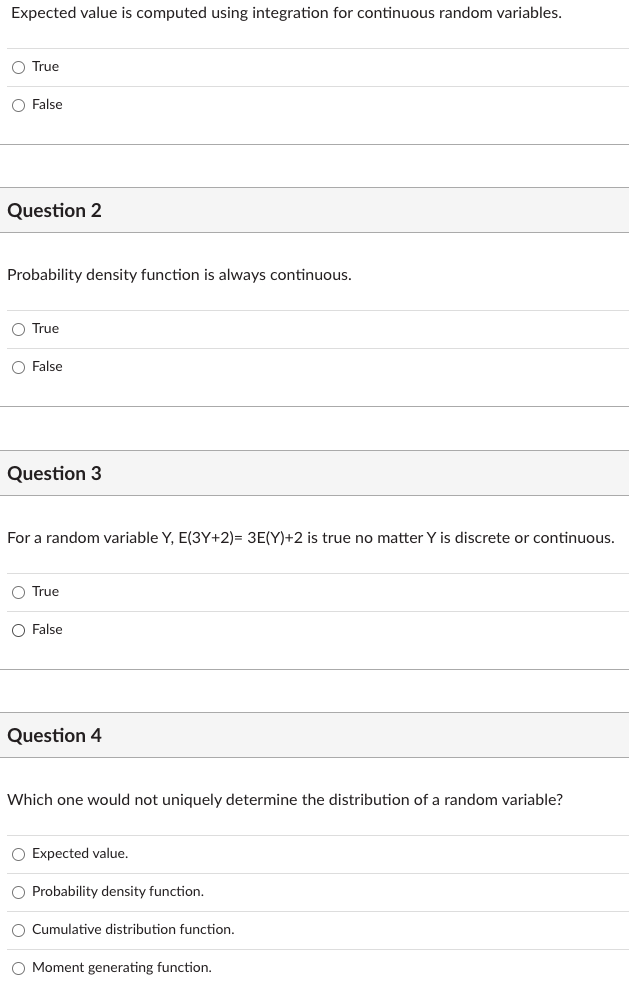 Solved Expected value is computed using integration for | Chegg.com