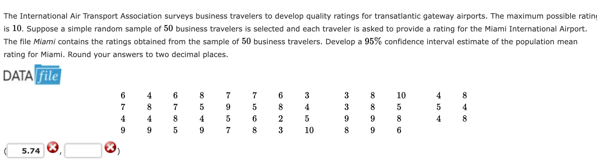 Solved The International Air Transport Association Surveys