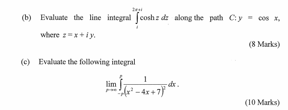Solved 3. (a) The complex hyperbolic cosine is defined by | Chegg.com