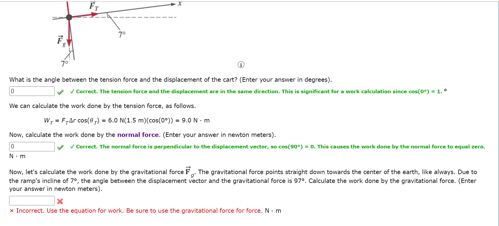 Solved where θ is the angle between F and Δr, and F and Δr | Chegg.com