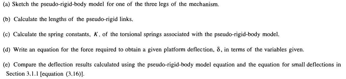 5.10 Consider the orthoplanar spring illustrated in | Chegg.com