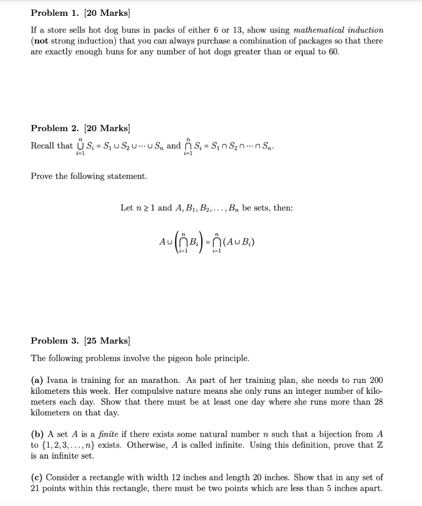 Solved Problem 1. [20 Marks] If a store sells hot dog buns | Chegg.com