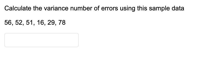 Solved Calculate the variance number of errors using this | Chegg.com