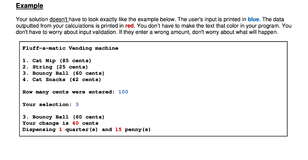 Example Your solution doesn't have to look exactly | Chegg.com