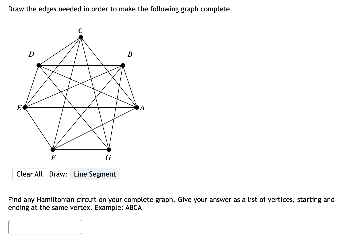 Solved Draw the edges needed in order to make the following | Chegg.com