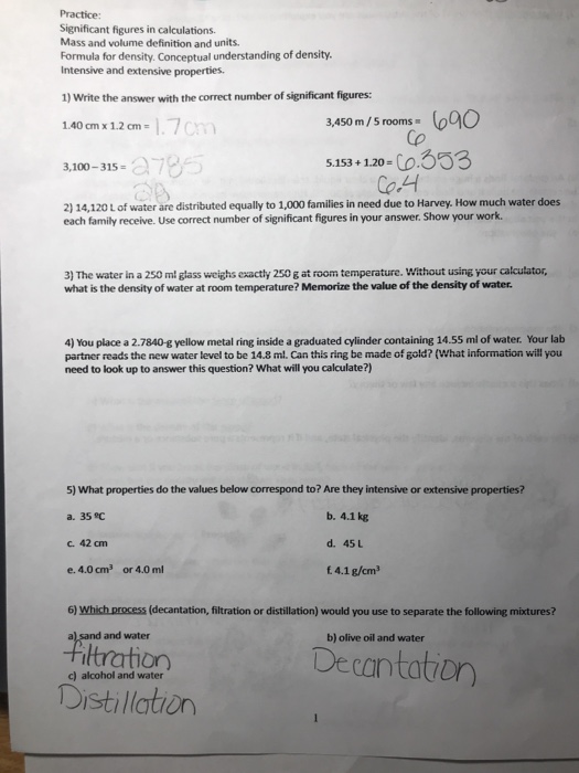 Solved Chapter 1: Matter, Measurement and Problem Solving | Chegg.com