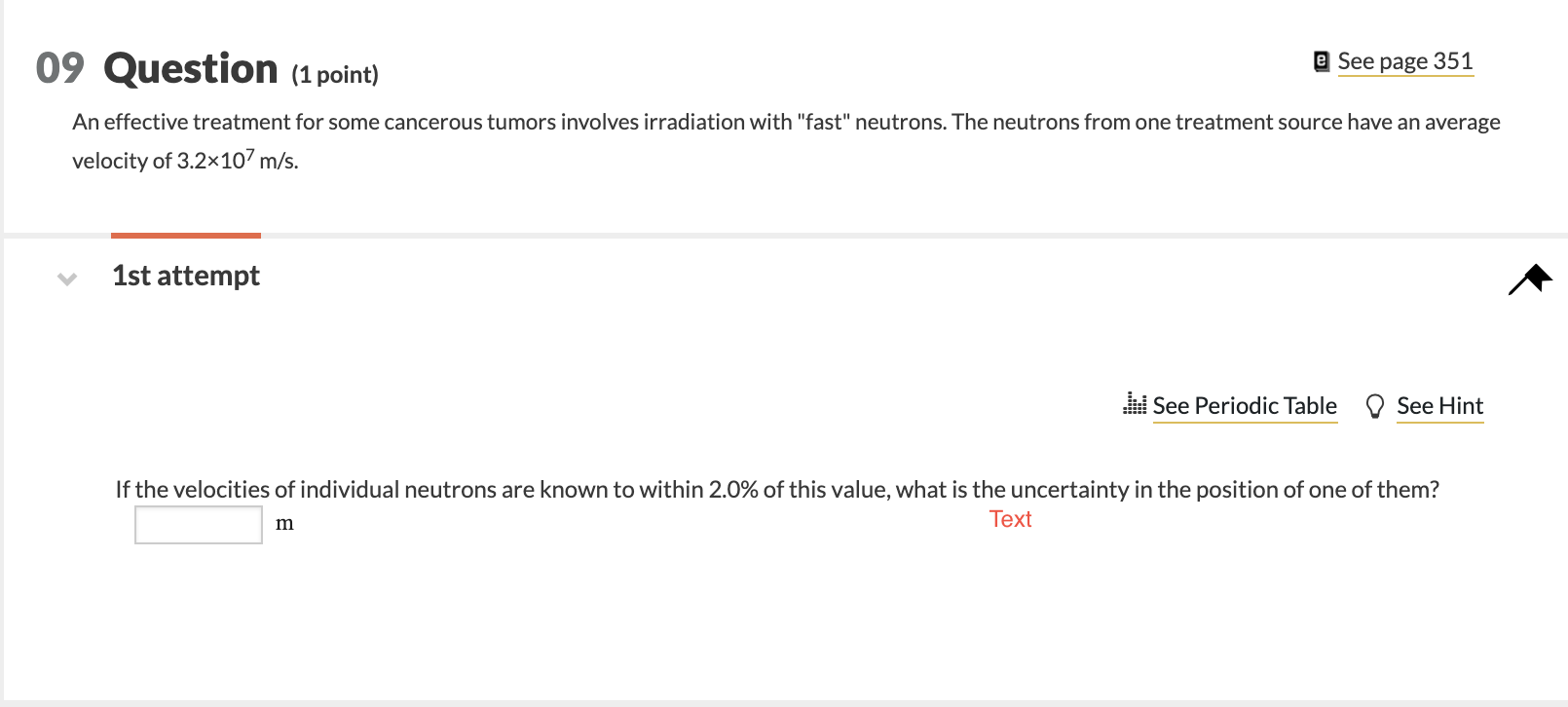 Solved 09 Question (1 point) @ See page 351 An effective | Chegg.com