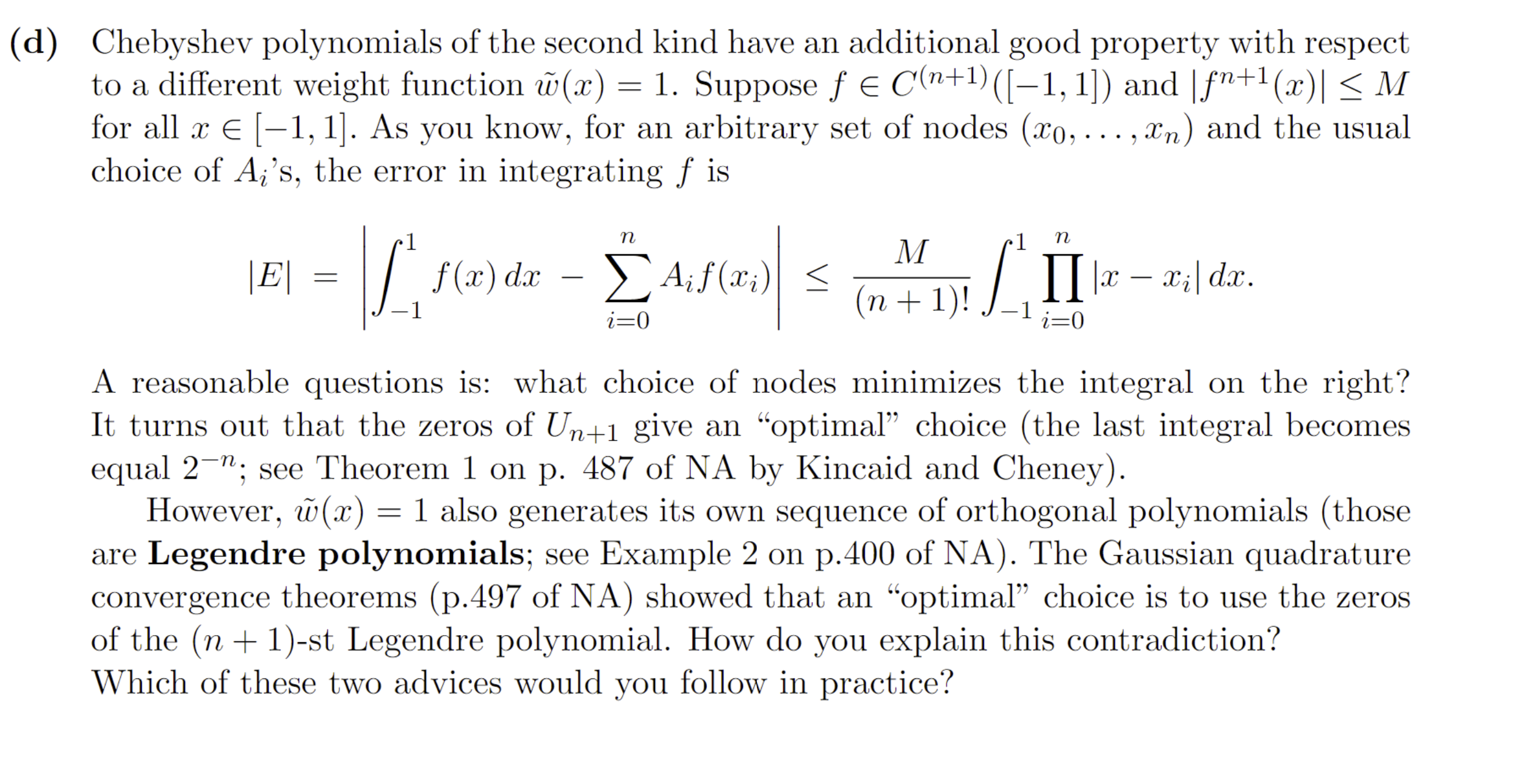 Solved Chebyshev polynomials of the second kind have an | Chegg.com