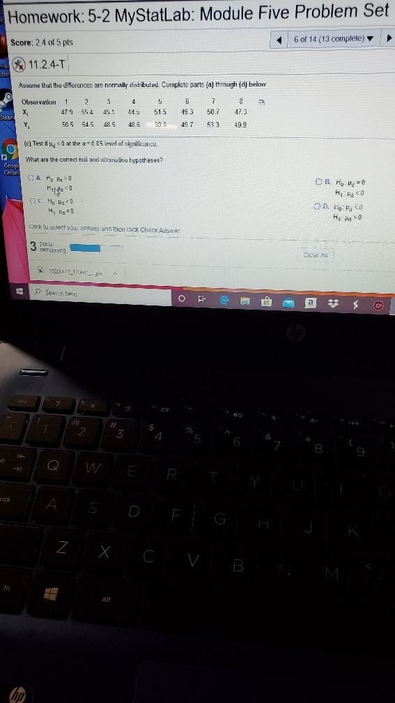 Solved Homework: 5-2 MyStatLab: Module Five Problem Set | Chegg.com