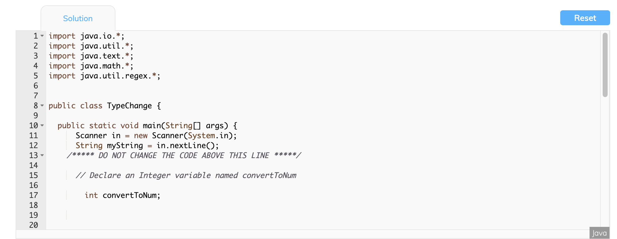 Solved \begin{tabular}{l|l} 1- & import java.io.*; \\ 2 & | Chegg.com