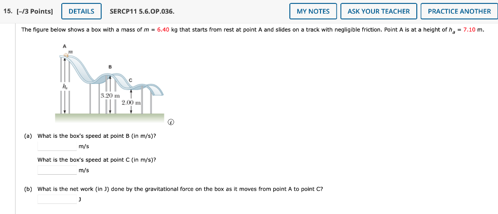 Solved The figure below shows a box with a mass of m=6.40 kg | Chegg.com