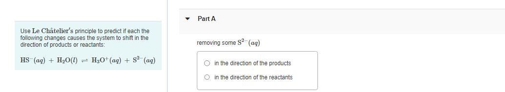 Solved Use Le Chatelier's principle to predict if each the | Chegg.com