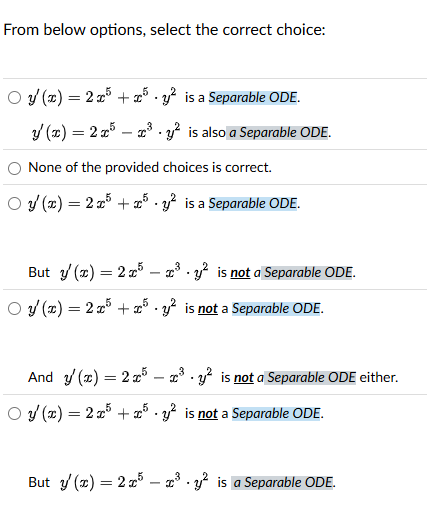 Solved From below options, select the correct | Chegg.com