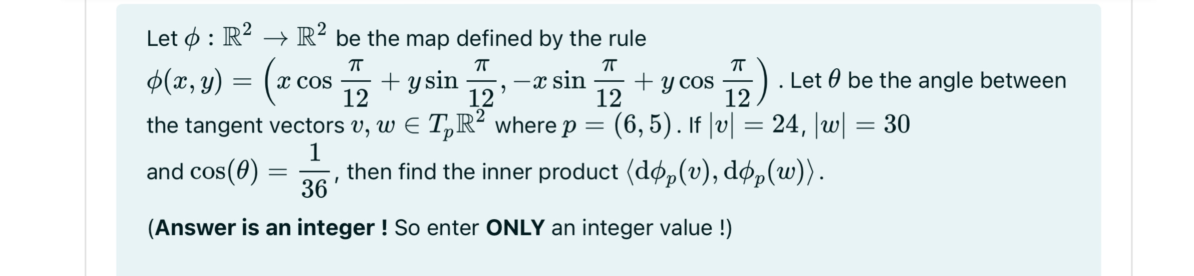 Solved Let ϕ:R2→R2 be the map defined by the rule | Chegg.com