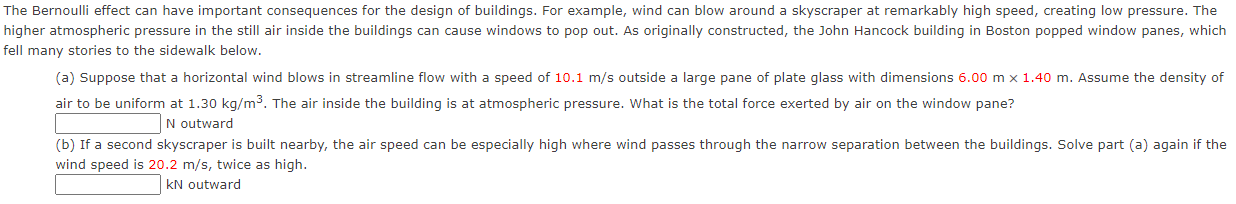 Solved he Bernoulli effect can have important consequences | Chegg.com