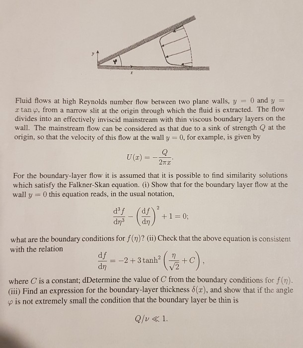 Solved Fluid flows at high Reynolds number flow between two | Chegg.com