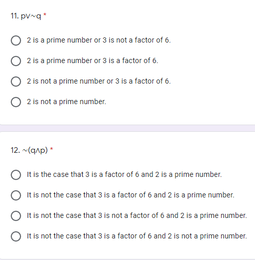 Solved Let p be the preposition “2 is a prime number” and q | Chegg.com
