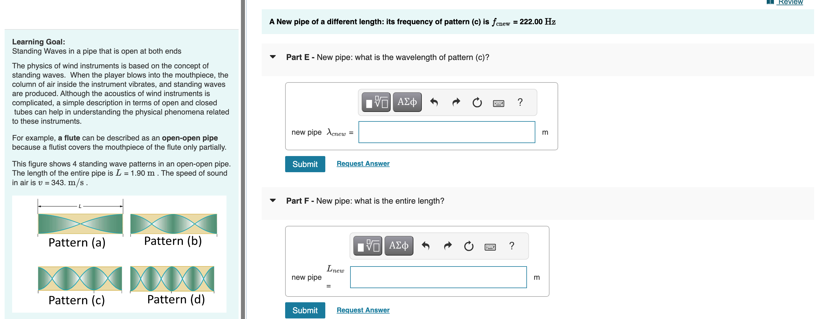 Solved Part C - Pattern (c) and Pattern (d): what are their | Chegg.com