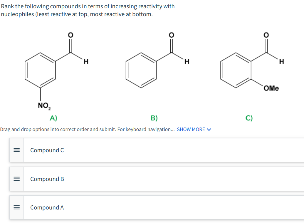 Solved Rank the following compounds in terms of increasing | Chegg.com