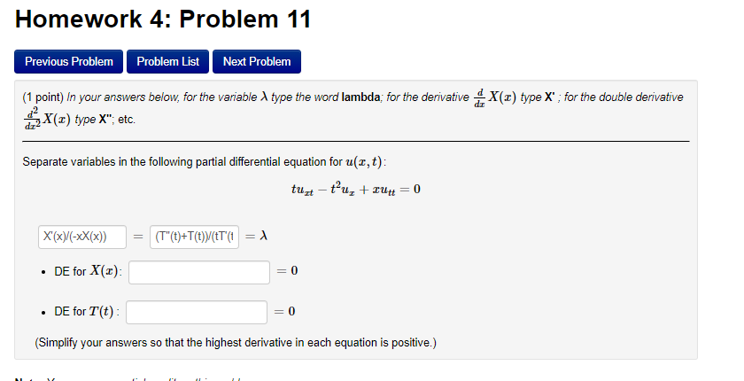 Solved Homework 4: Problem 11 Previous Problem Problem List | Chegg.com Solved Homework 4: Problem 11 Previous Problem Problem List | Chegg.com