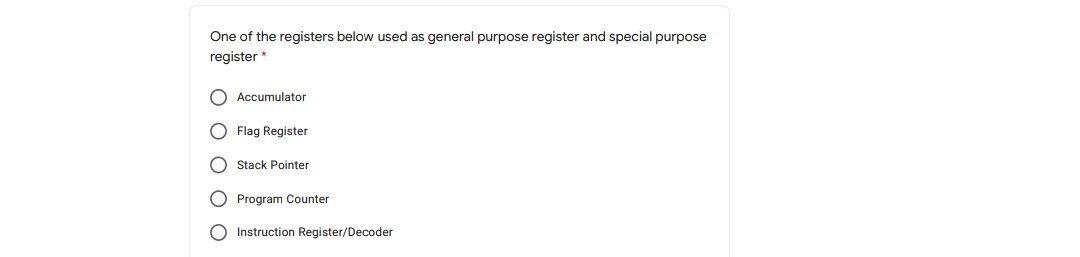 Solved One of the registers below used as general purpose | Chegg.com