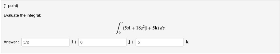 Solved (1 point) Calculate r' (t), T(t), and T(3) where r(t) | Chegg.com