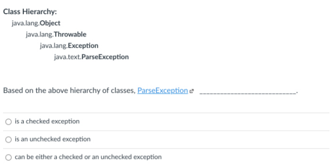 Solved Class Hierarchy: java.lang. Object | Chegg.com