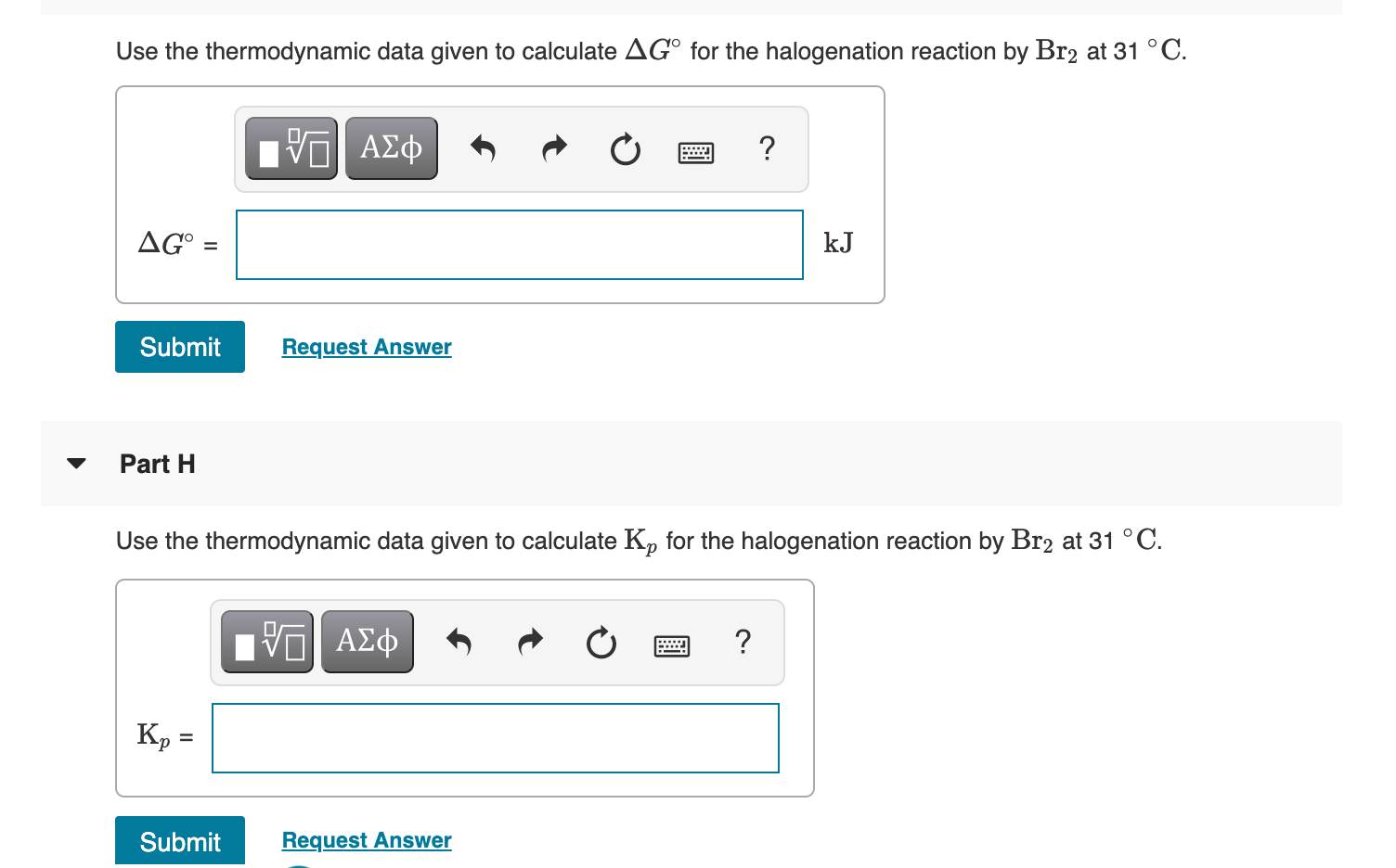 Solved Use the thermodynamic data given to calculate AGº for | Chegg.com