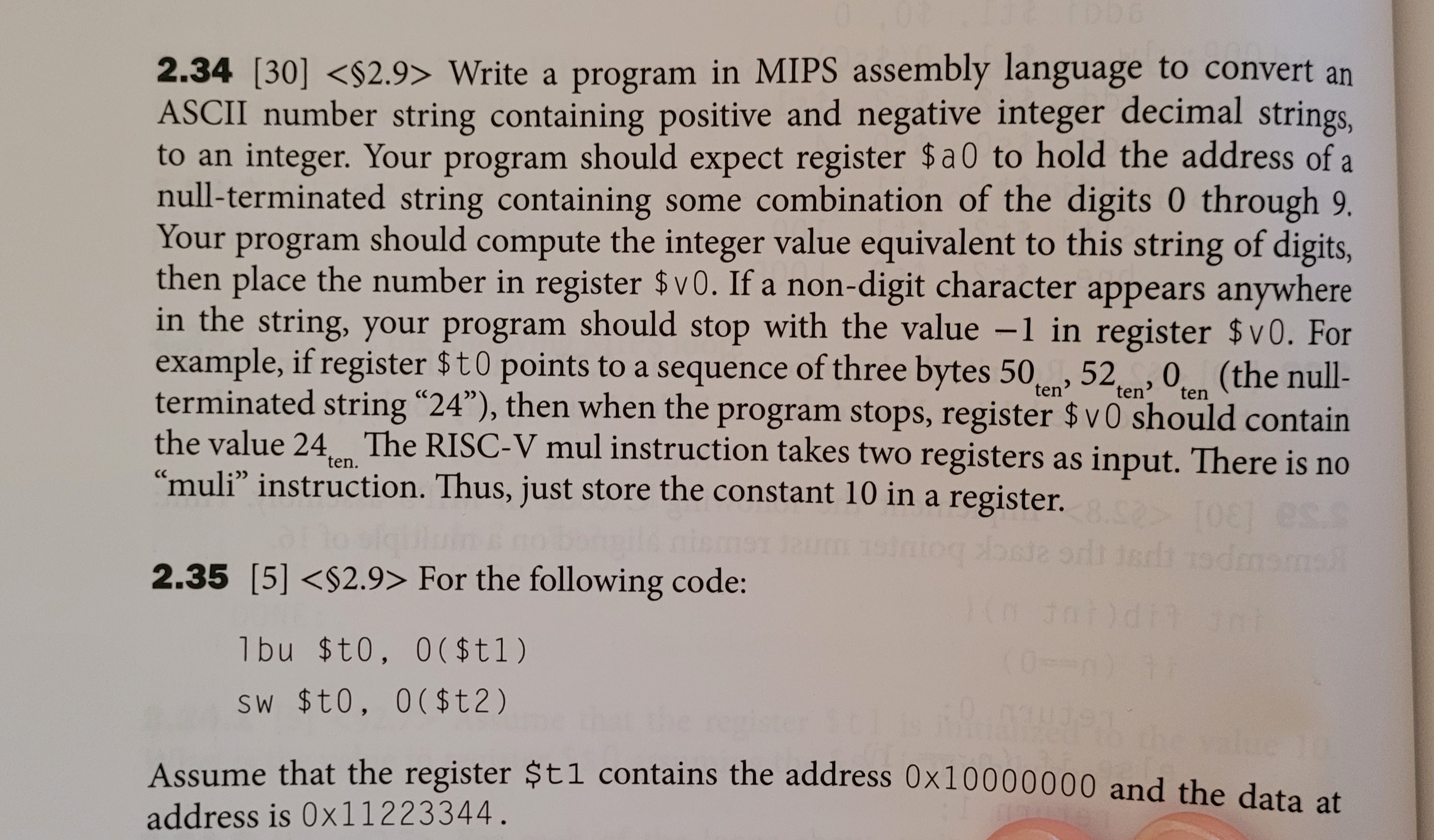 Solved Exercises 2.34 (It says to write a program, but it | Chegg.com