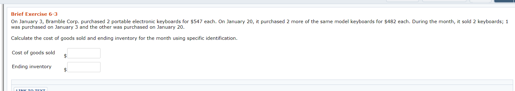 Solved Exercise 6-6 (Part Level Submission) Swifty Ltd. uses | Chegg.com